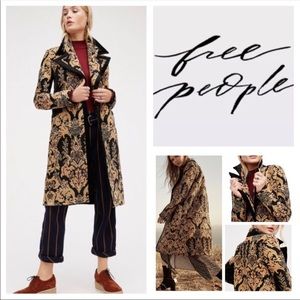 Free People | Jackets & Coats | Free People Jacquard Blocked Tapestry ...